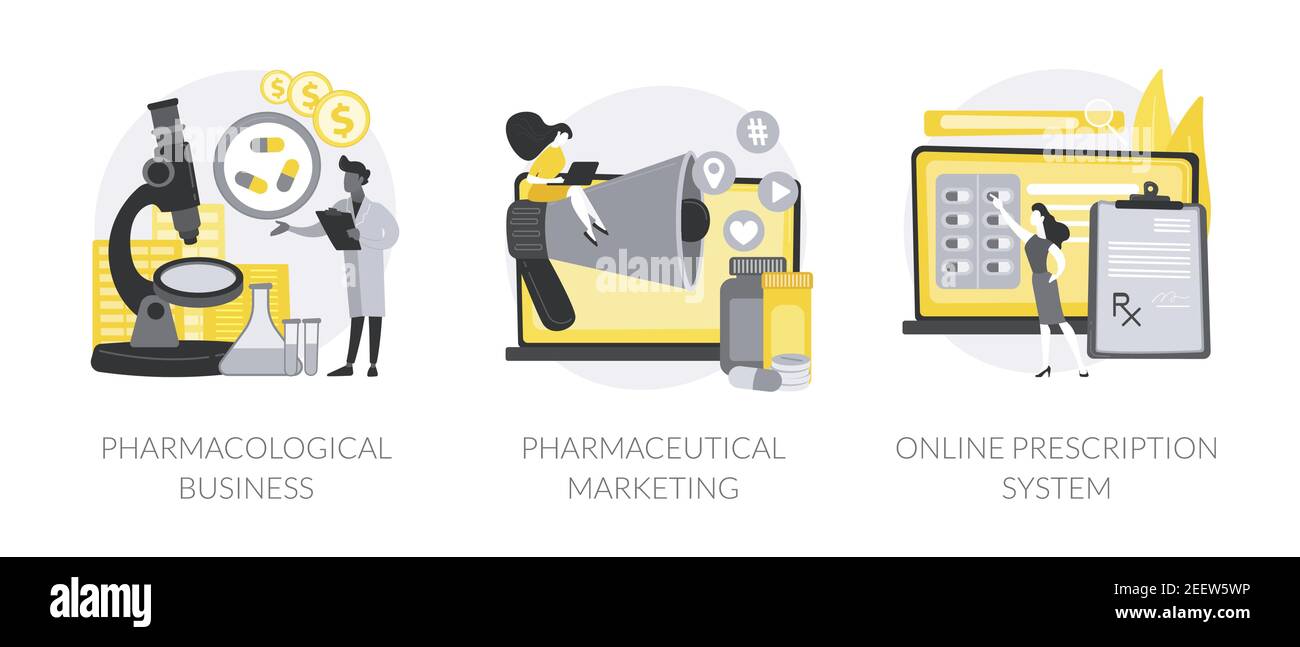 Pharmacy industry abstract concept vector illustrations Stock Vector ...