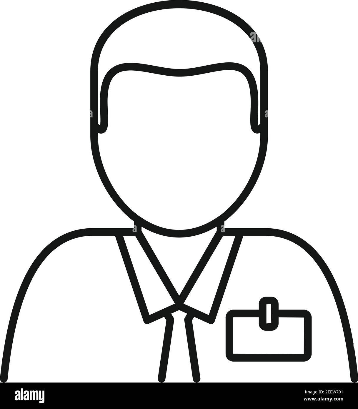 Office manager man icon, outline style Stock Vector Image & Art - Alamy