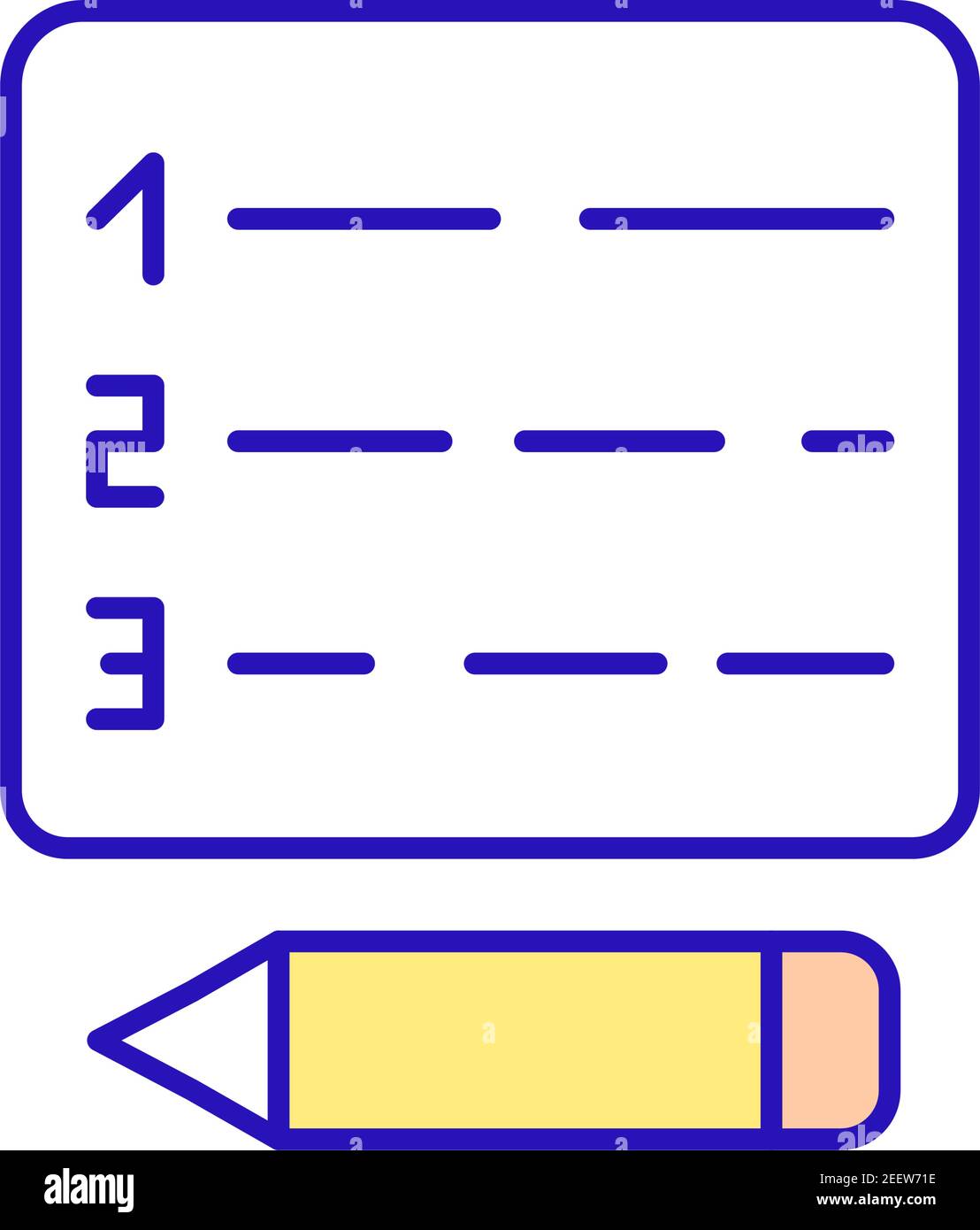 Educational tests RGB color icon Stock Vector Image & Art - Alamy