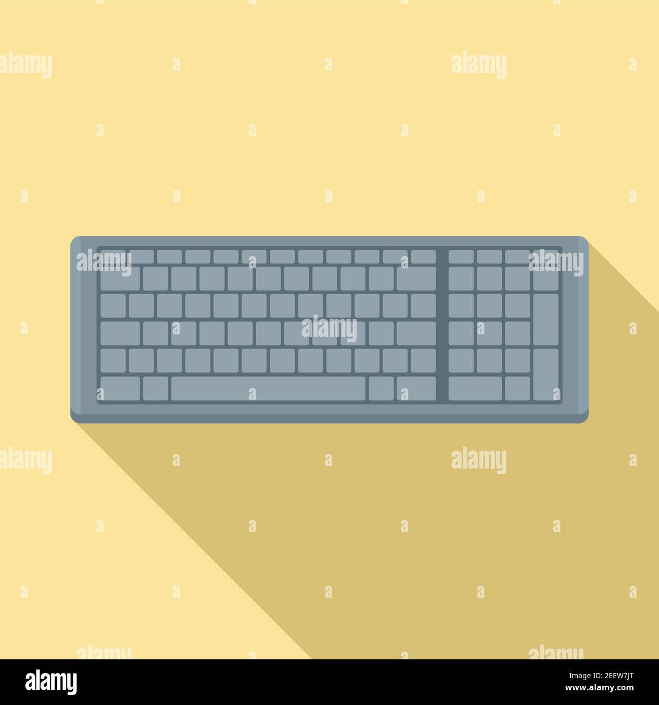 Button keyboard icon, flat style Stock Vector Image & Art - Alamy