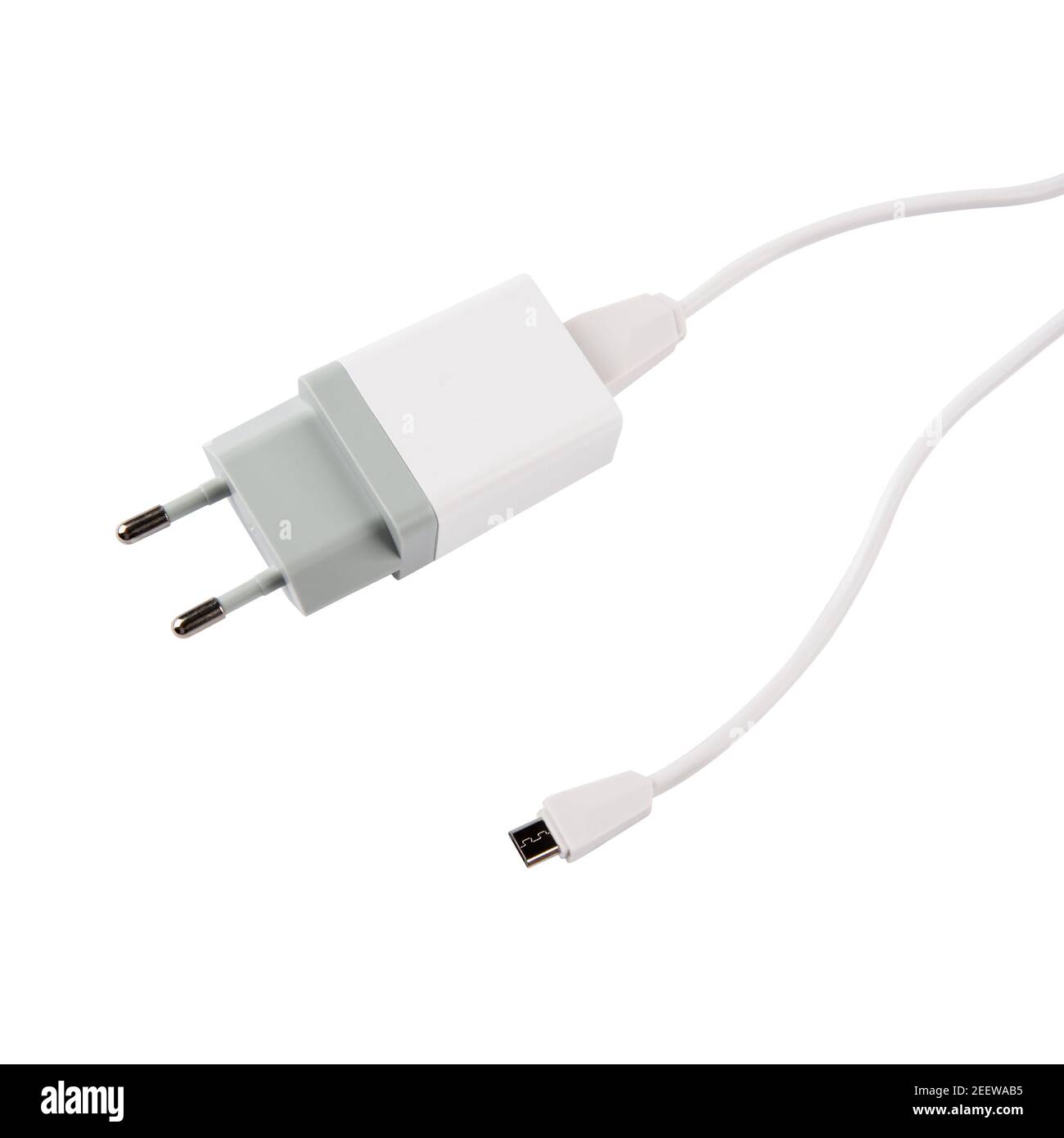 USB-C phone charger isolated on white background - Packshot Stock Photo ...