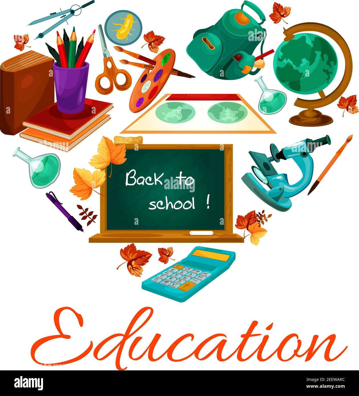 Notepad pencil calculator on Stock Vector Images - Alamy