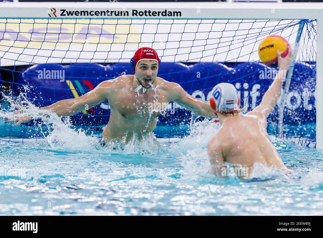 ROTTERDAM, NETHERLANDS - FEBRUARY 16: Marius Florin Tic of Romania ...