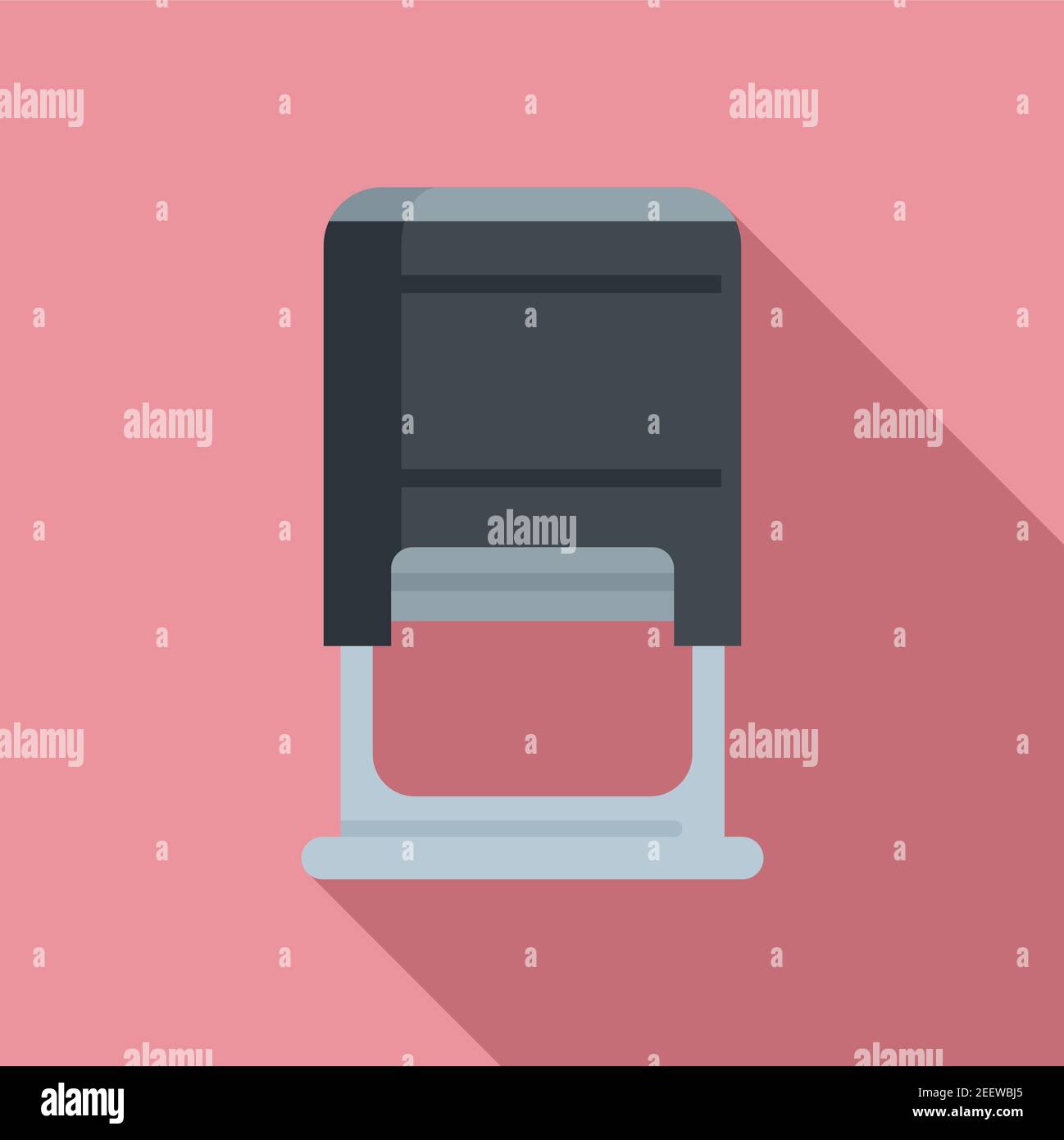 Office manager stamp icon, flat style Stock Vector Image & Art - Alamy