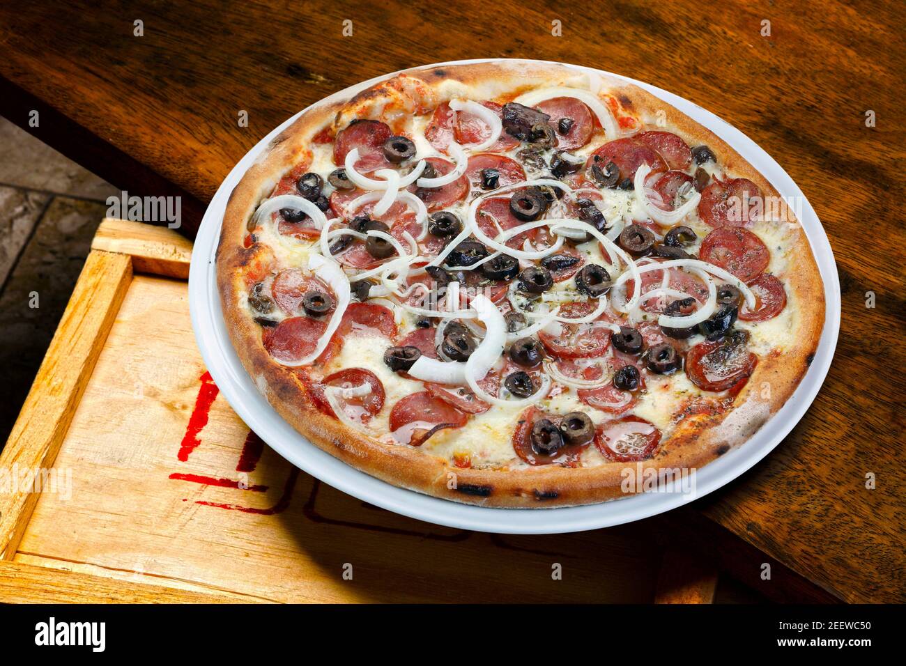 Pizza pepperoni Stock Photo - Alamy