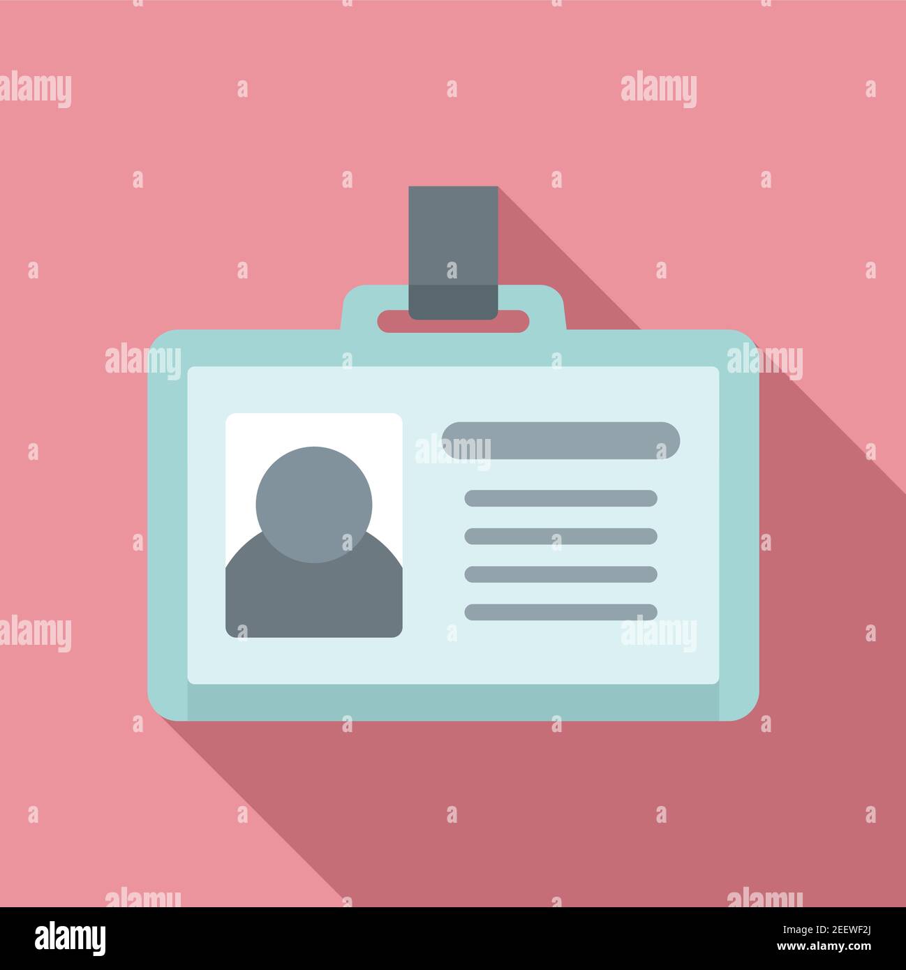 Office manager id card icon, flat style Stock Vector Image & Art - Alamy