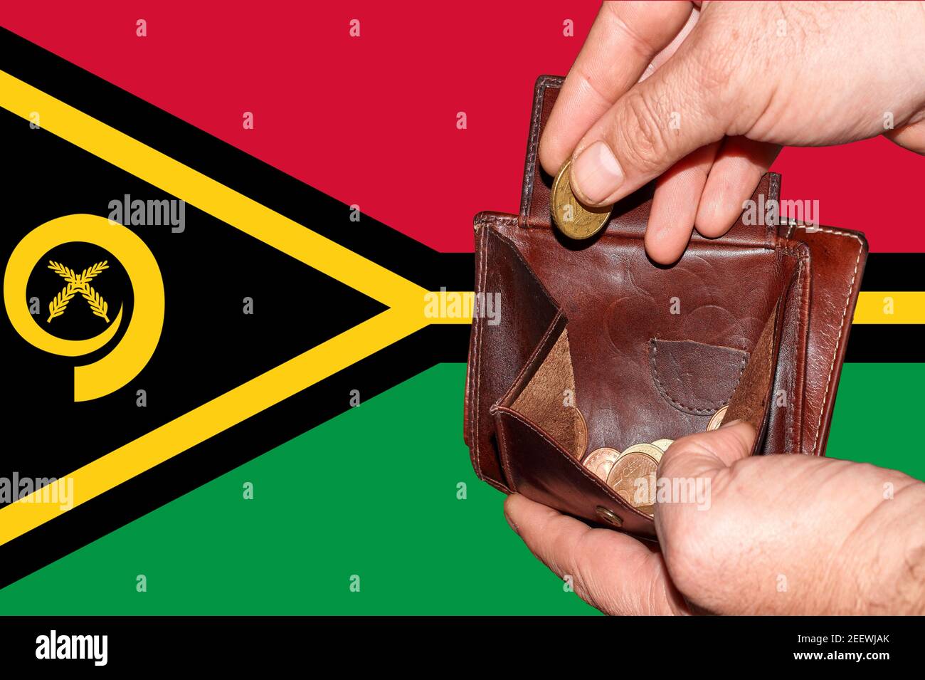 empty wallet shows the global financial economic crisis triggered by ...