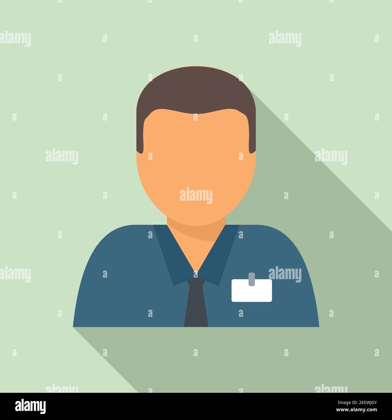 Office manager man icon, flat style Stock Vector Image & Art - Alamy