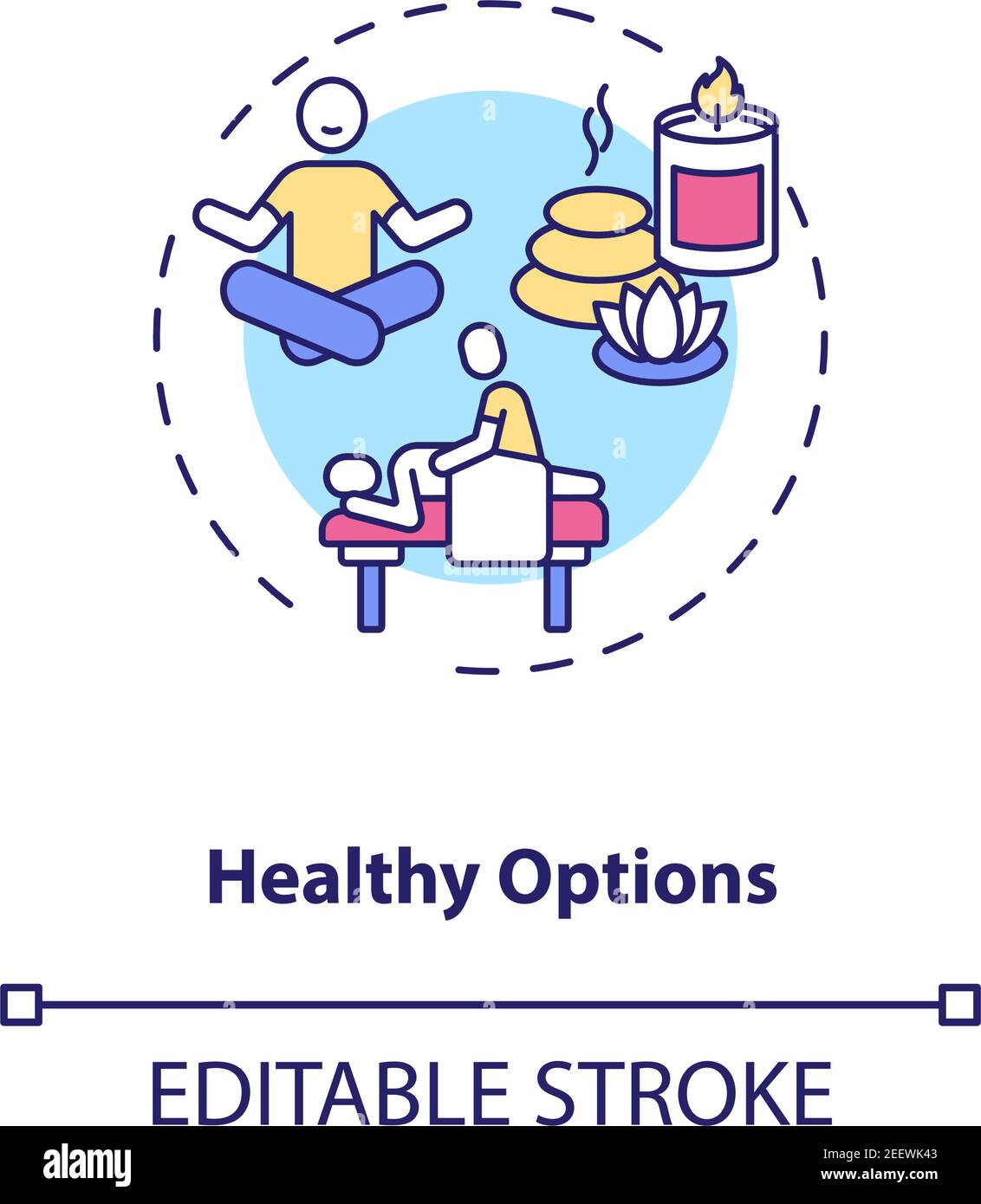 Healthy options concept icon Stock Vector Image & Art - Alamy