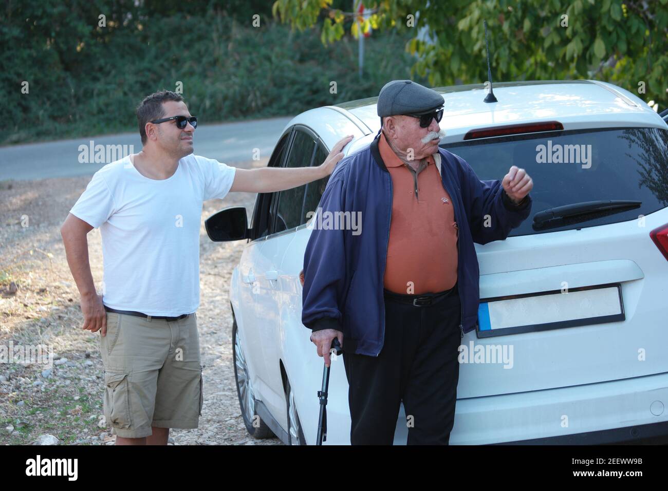 Two turkish men outdoors Stock Photo - Alamy