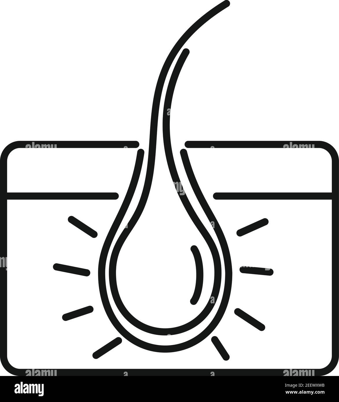 Hair removal icon, outline style Stock Vector Image & Art - Alamy