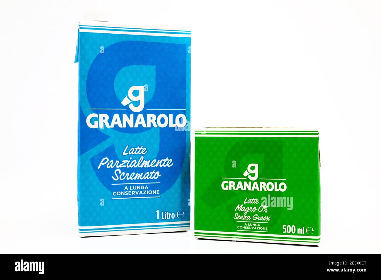 GRANAROLO Pasteurized Low Fat Italian MILK Stock Photo - Alamy