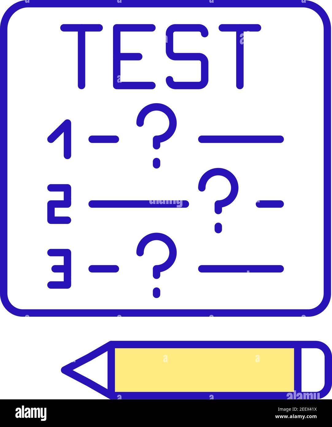 Test prep RGB color icon Stock Vector Image & Art - Alamy