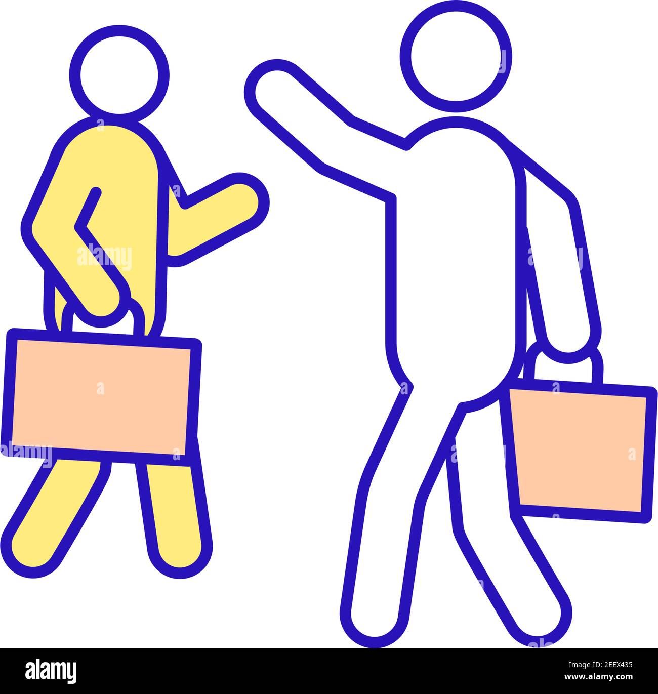 Work colleagues RGB color icon Stock Vector Image & Art - Alamy