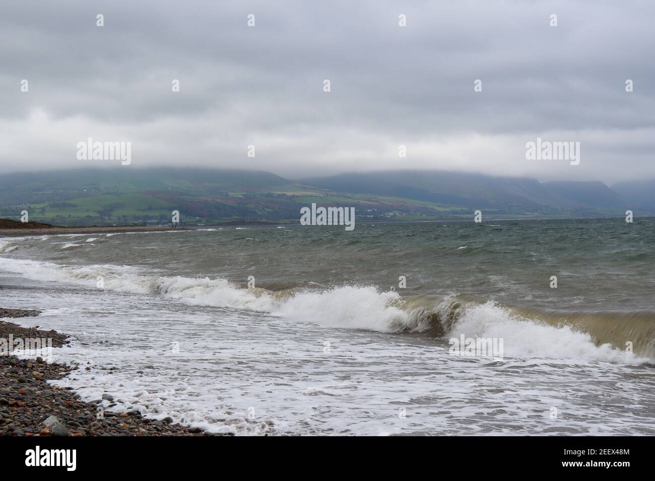 Dinas Dinlle Beach, Caernarfon Gwynedd, North west Wales, uk Stock ...