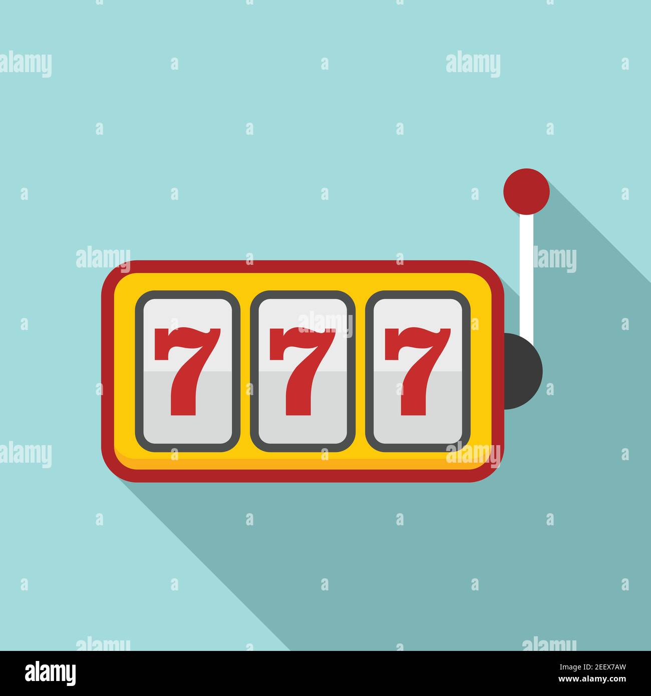 Slot machine icon, flat style Stock Vector Image & Art - Alamy