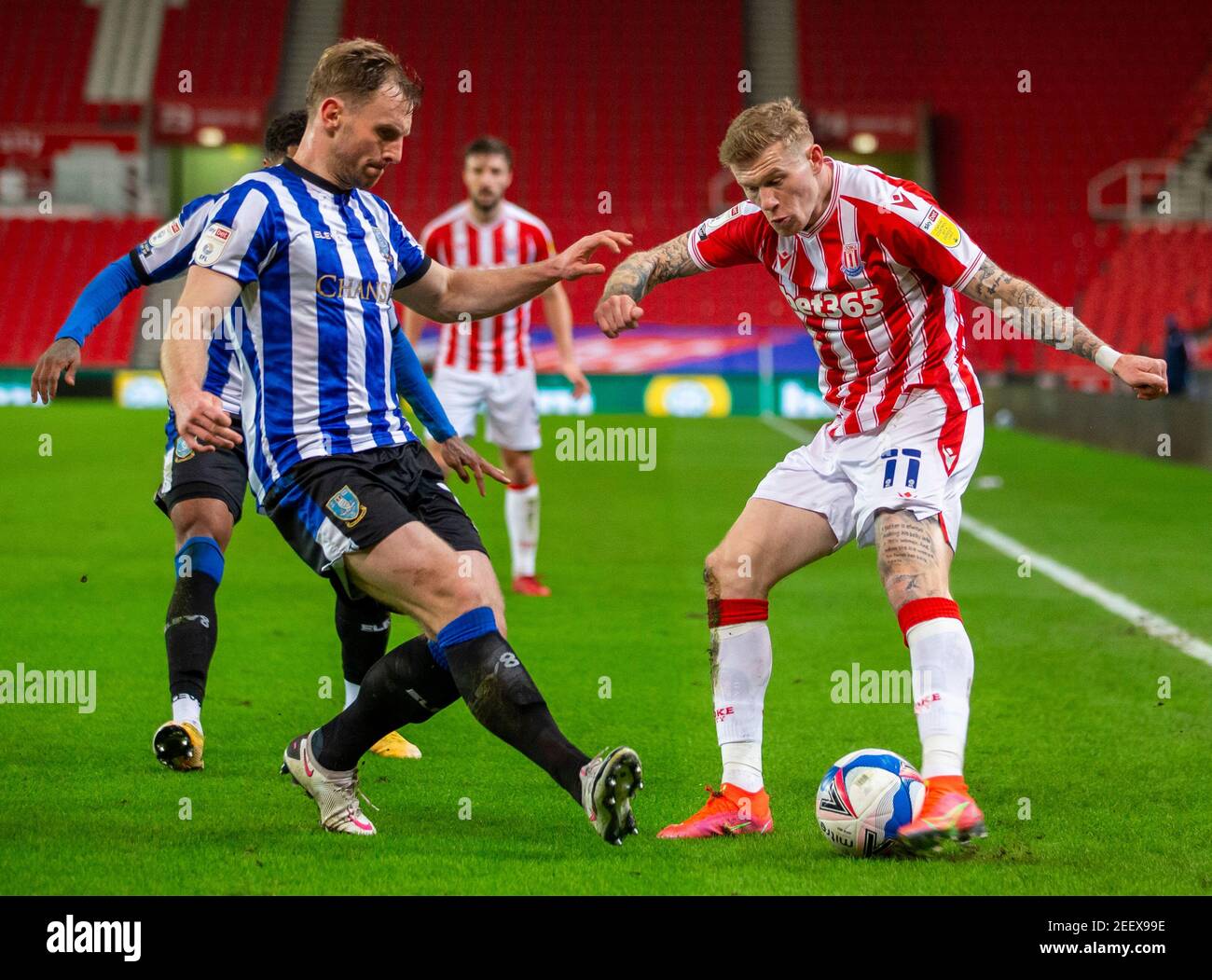 Stoke, Staffordshire, UK. 16th February 2021; Bet365 Stadium, Stoke ...
