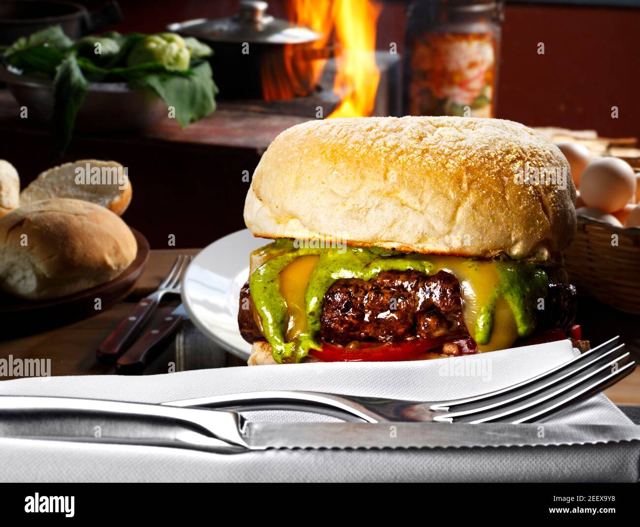 American buger hi-res stock photography and images - Alamy
