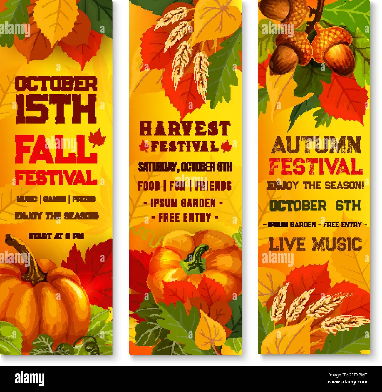 Chestnut party Stock Vector Images - Alamy