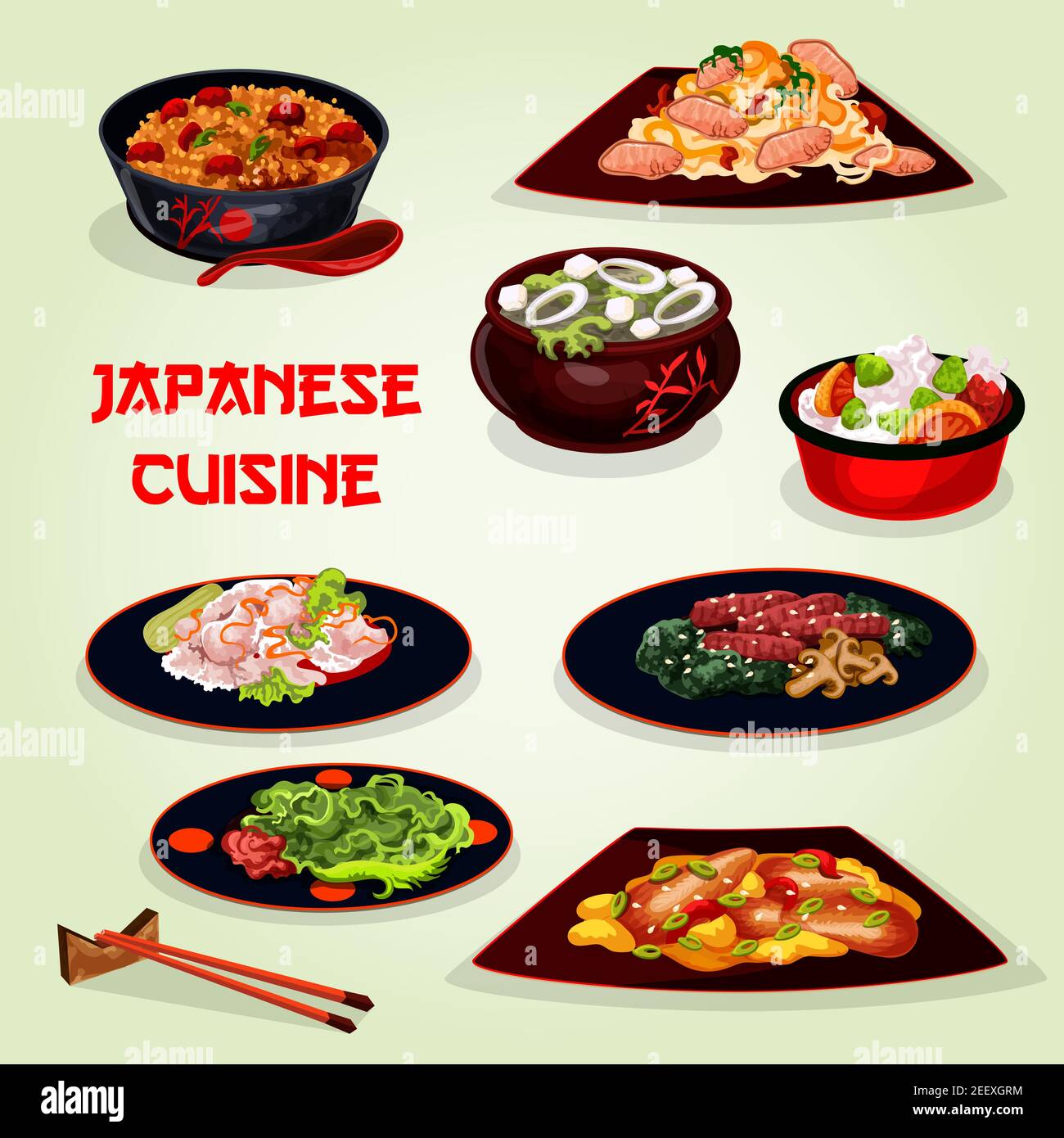 Tofu ginger Stock Vector Images - Alamy