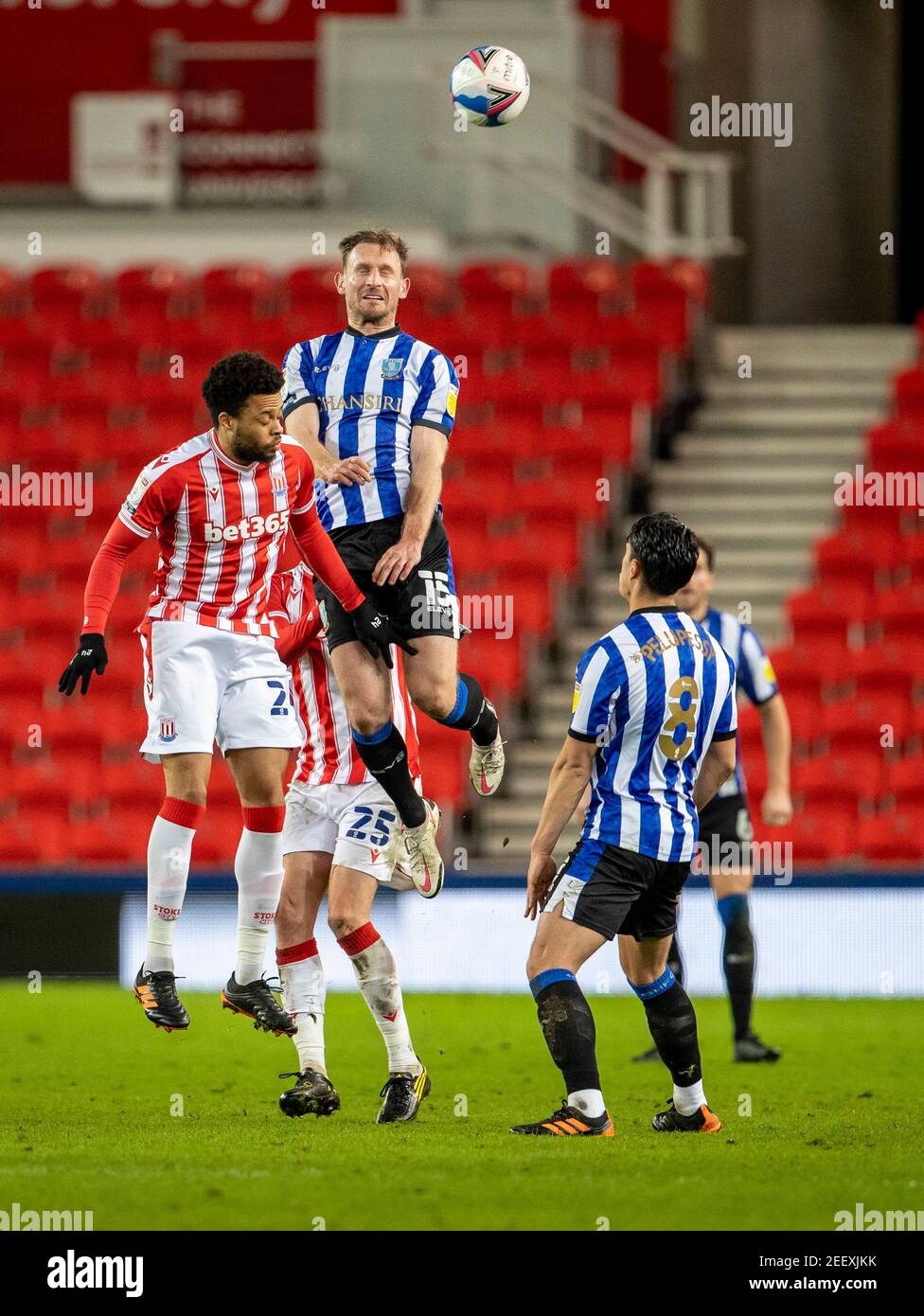 Stoke, Staffordshire, UK. 16th February 2021; Bet365 Stadium, Stoke ...