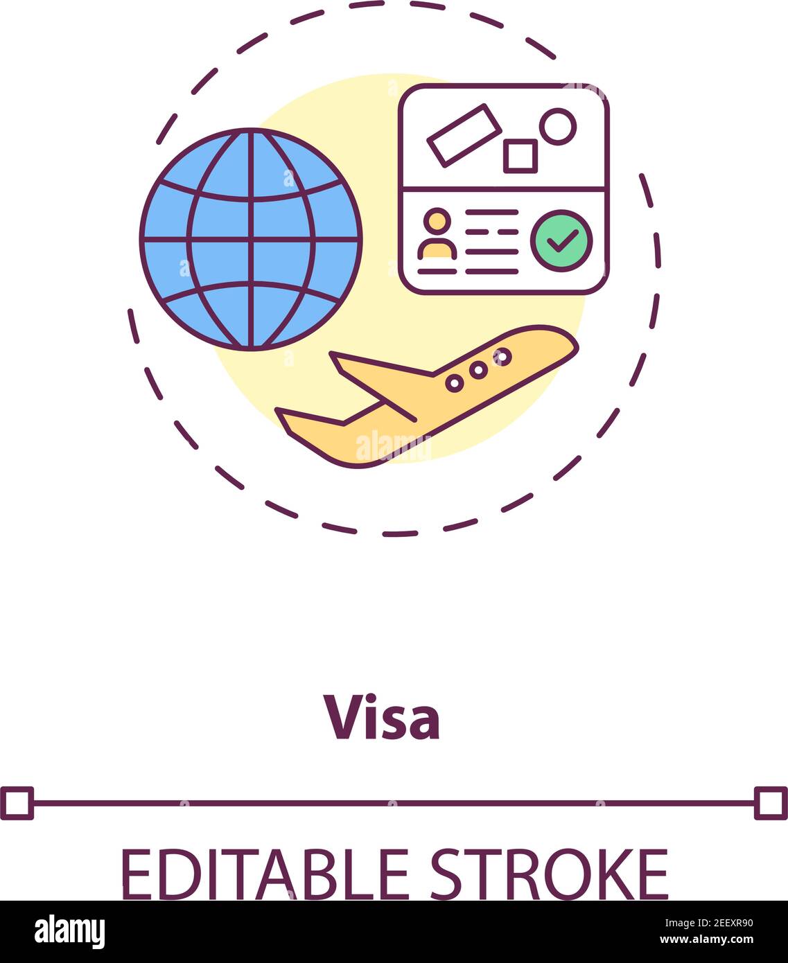 Visa apply Stock Vector Images - Alamy