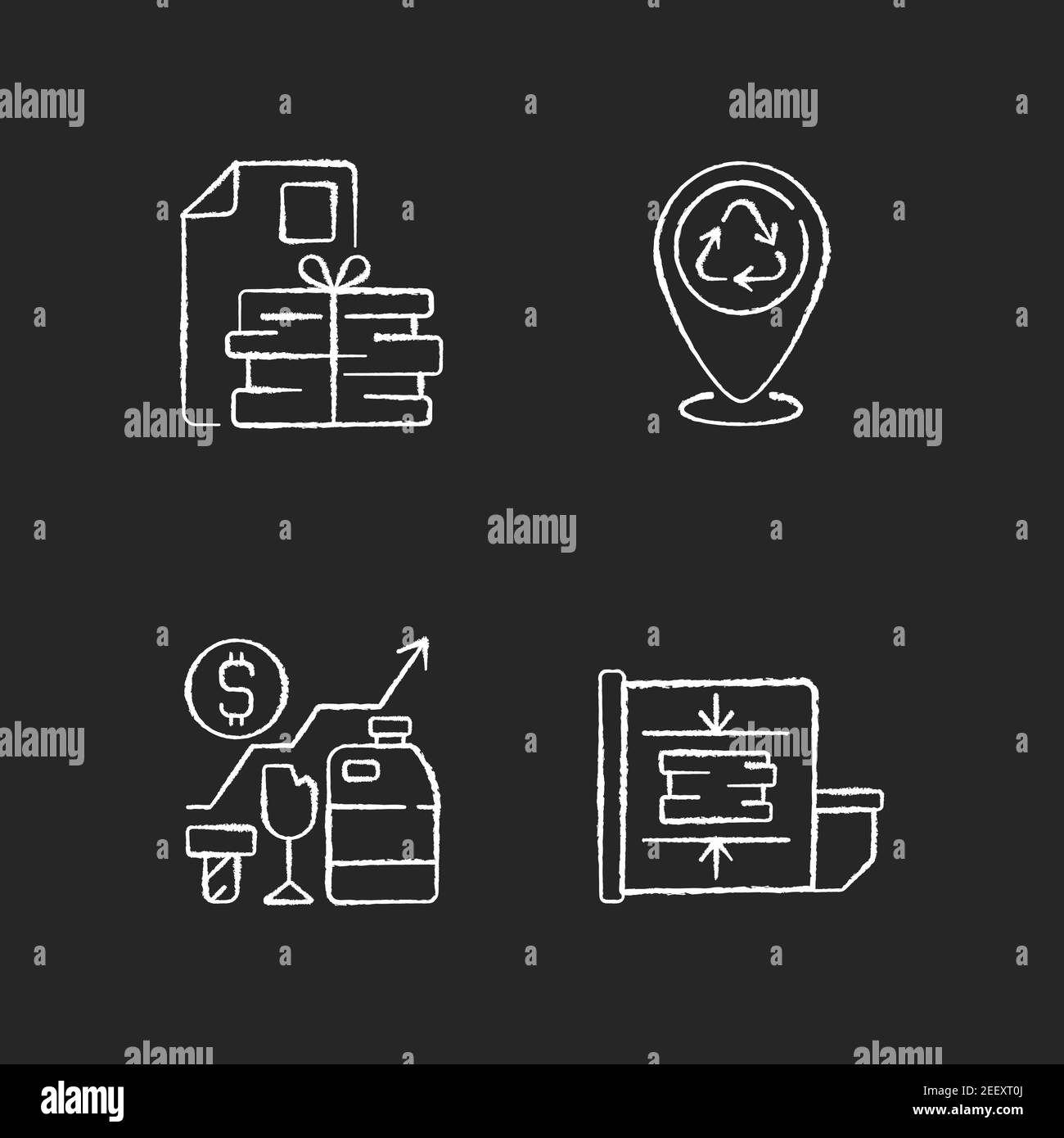 Trash doodle set Black and White Stock Photos & Images - Alamy