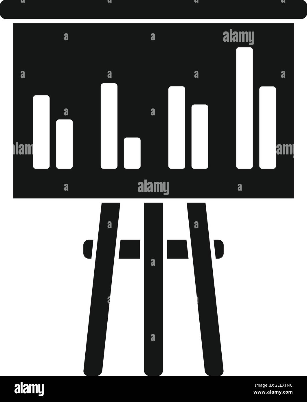 Office manager banner graph icon, simple style Stock Vector Image & Art ...