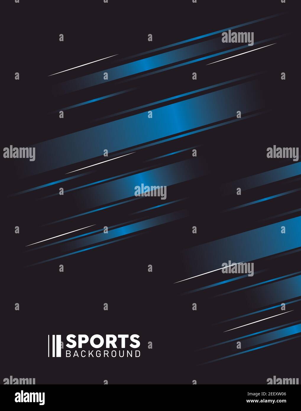 black and blue sport background with lettering white vector ...