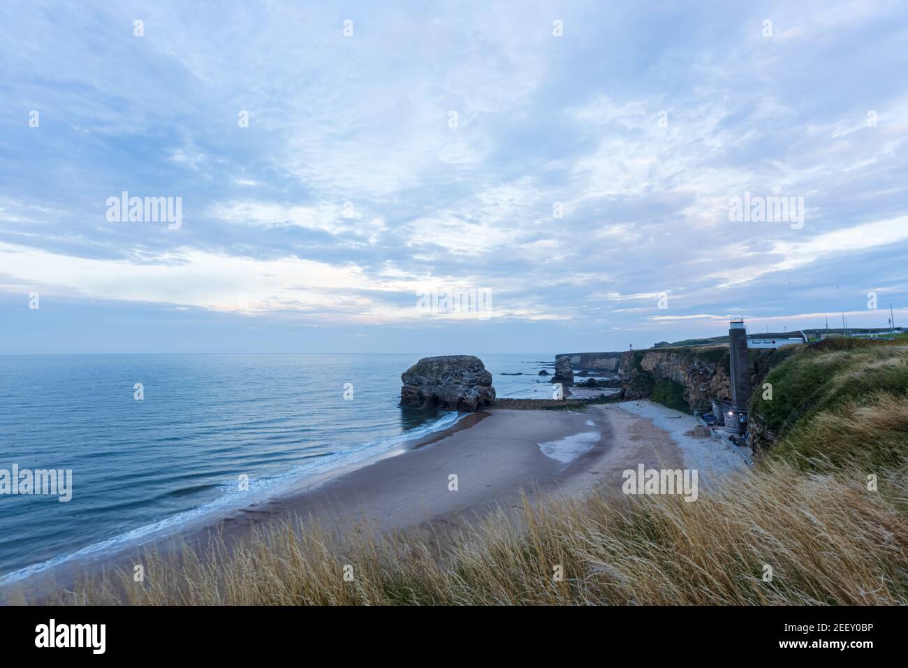 Coastal view of Marsden rock and Grotto South Shields at dusk Stock ... Coastal view of Marsden rock and Grotto South Shields at dusk Stock ...