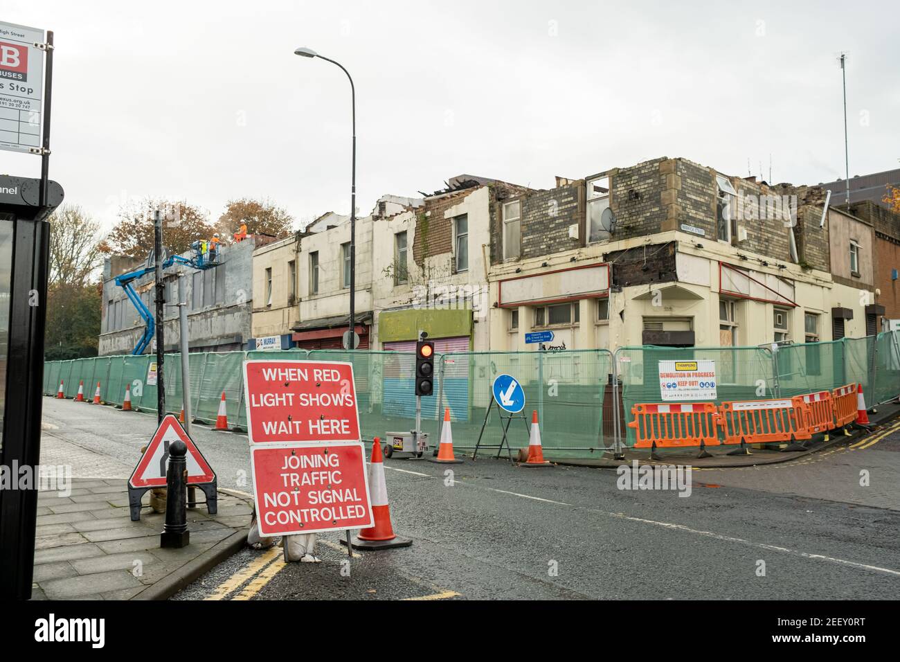 Gateshead UK: 21st Oct 2020: Gateshead High Street old building ...