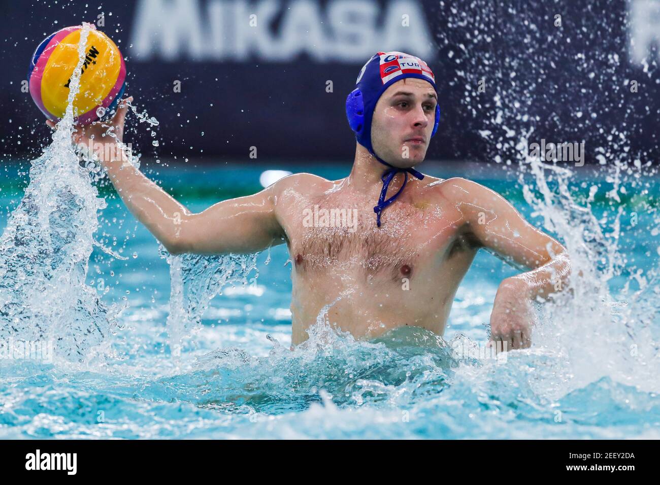 ROTTERDAM, NETHERLANDS - FEBRUARY 16: Loren Fatovic of Croatia during ...