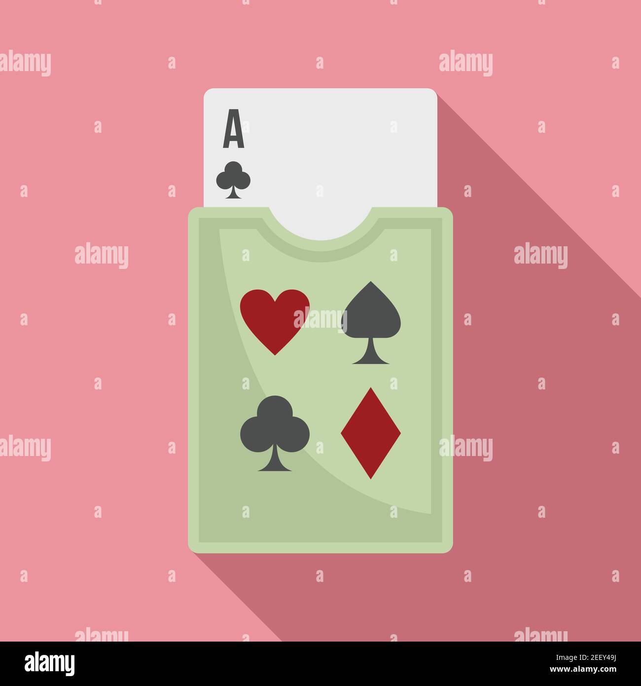 Casino play cards icon, flat style Stock Vector Image & Art - Alamy