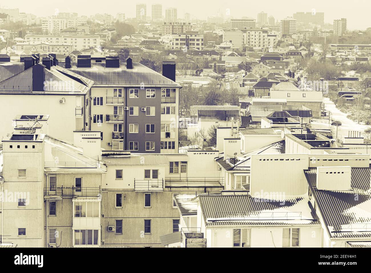 Russia city snow flats hi-res stock photography and images - Alamy