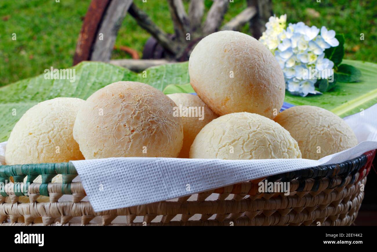 Fresh baked colombian cheese hi-res stock photography and images - Alamy