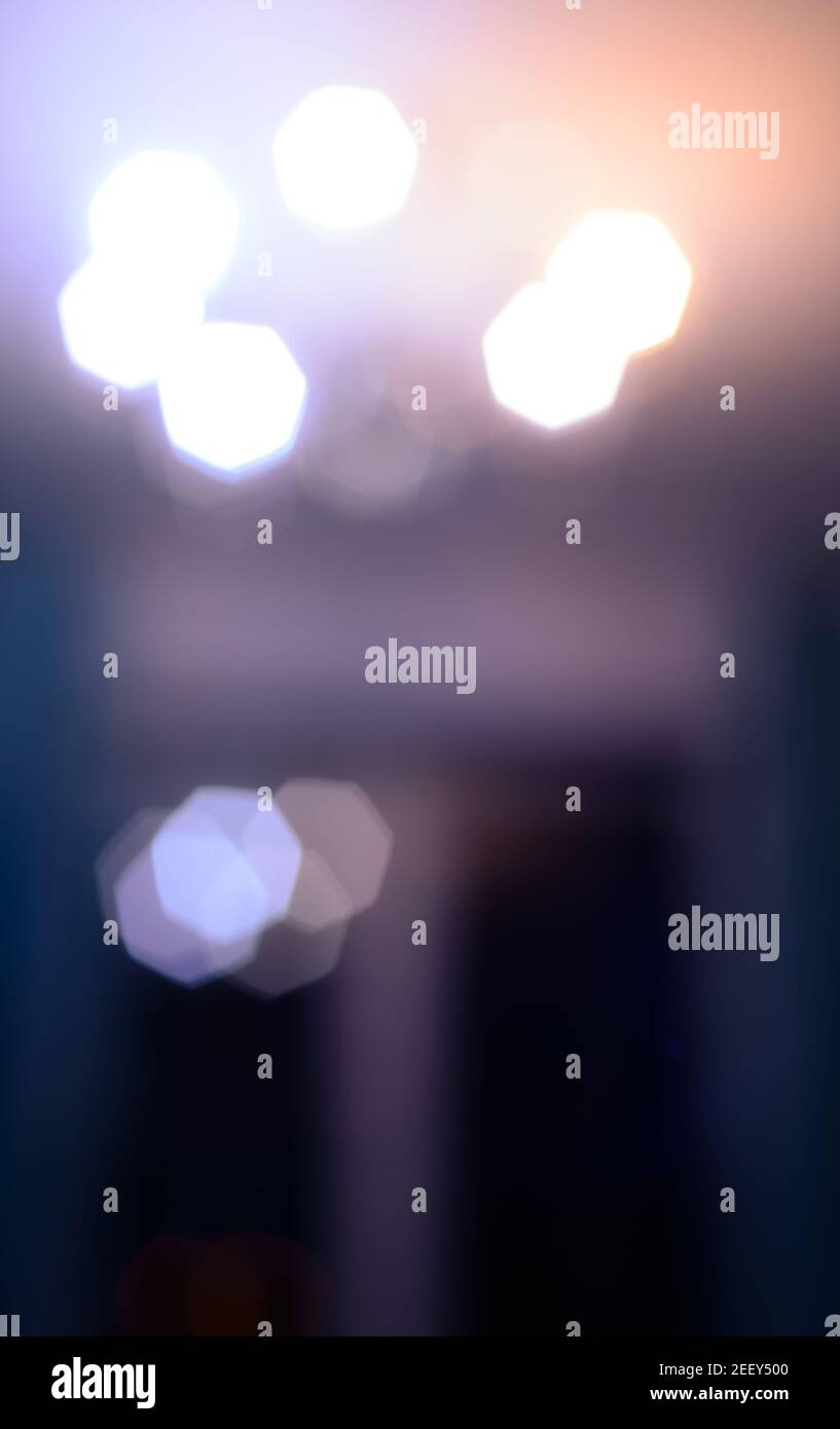 living room interior at dark, defocused Stock Photo - Alamy