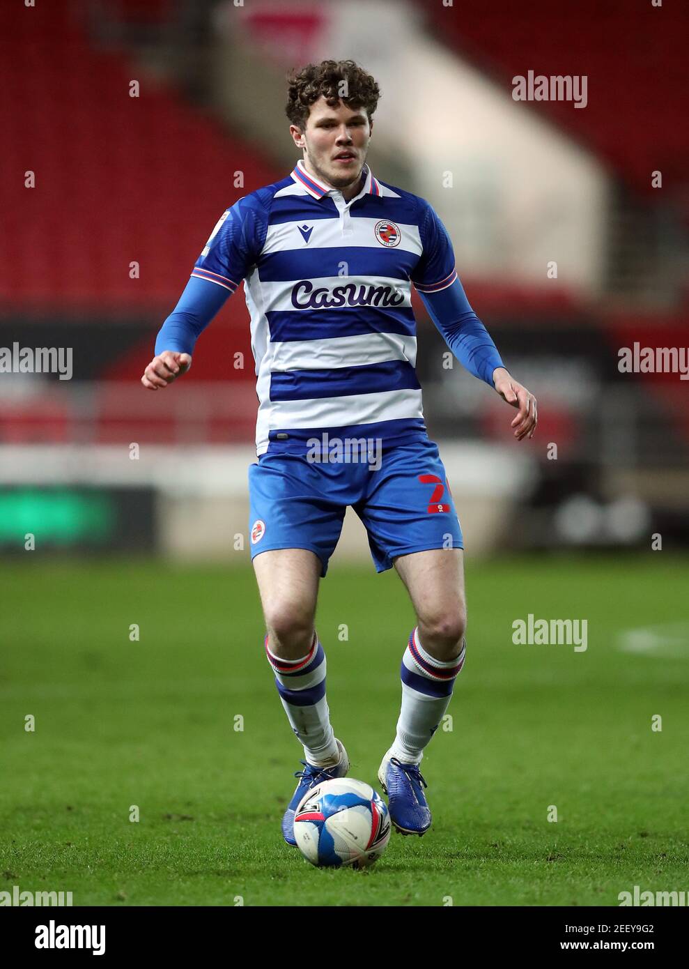Reading’s Tom Holmes during the Sky Bet Championship match at Ashton ...