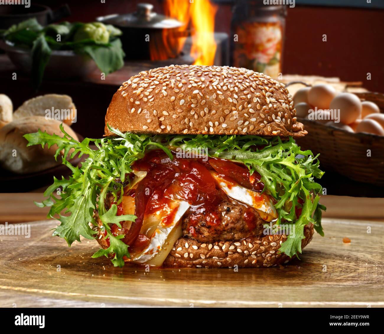 American buger hi-res stock photography and images - Alamy