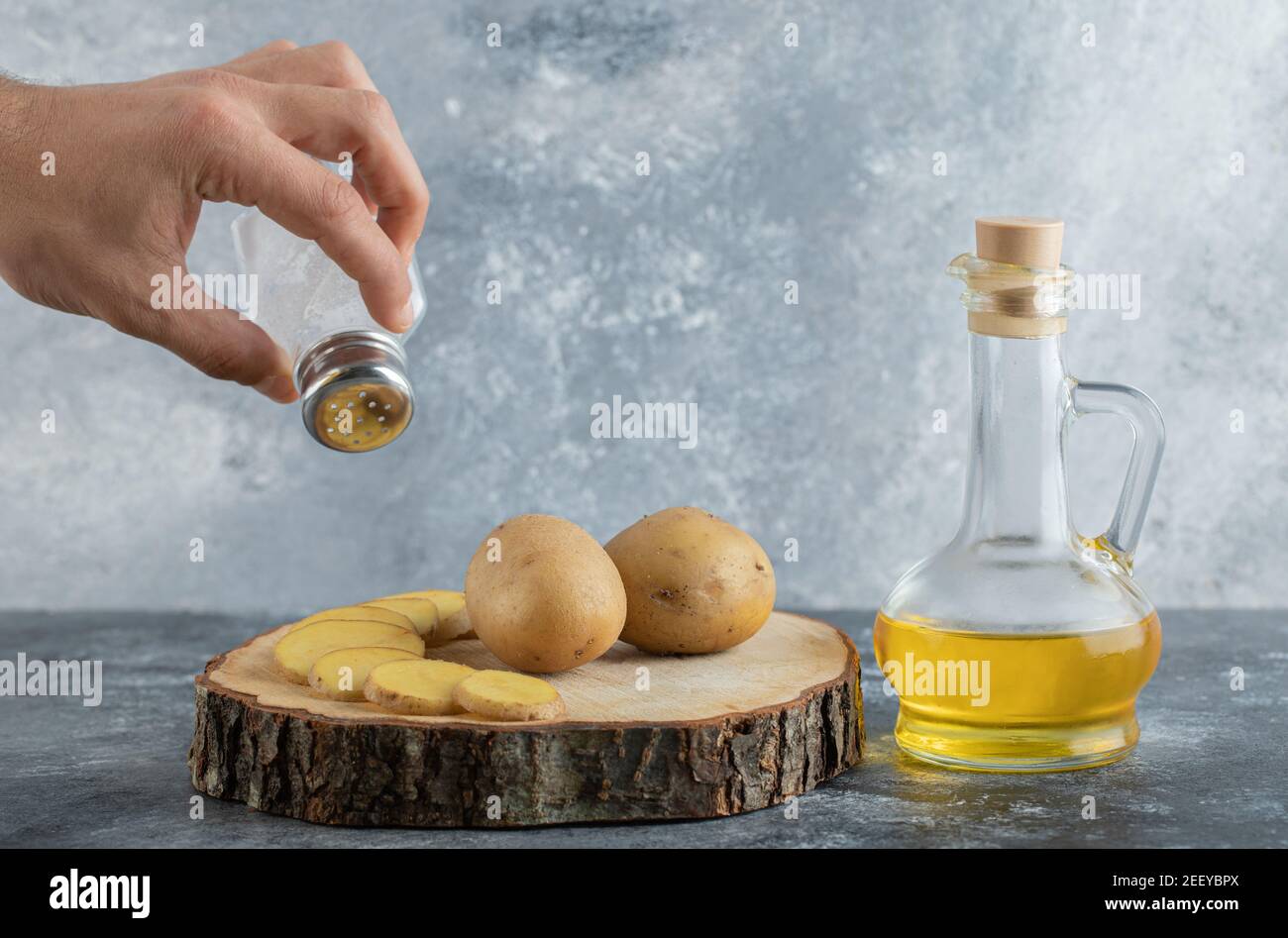 Olive oil salt bottle hi-res stock photography and images - Alamy