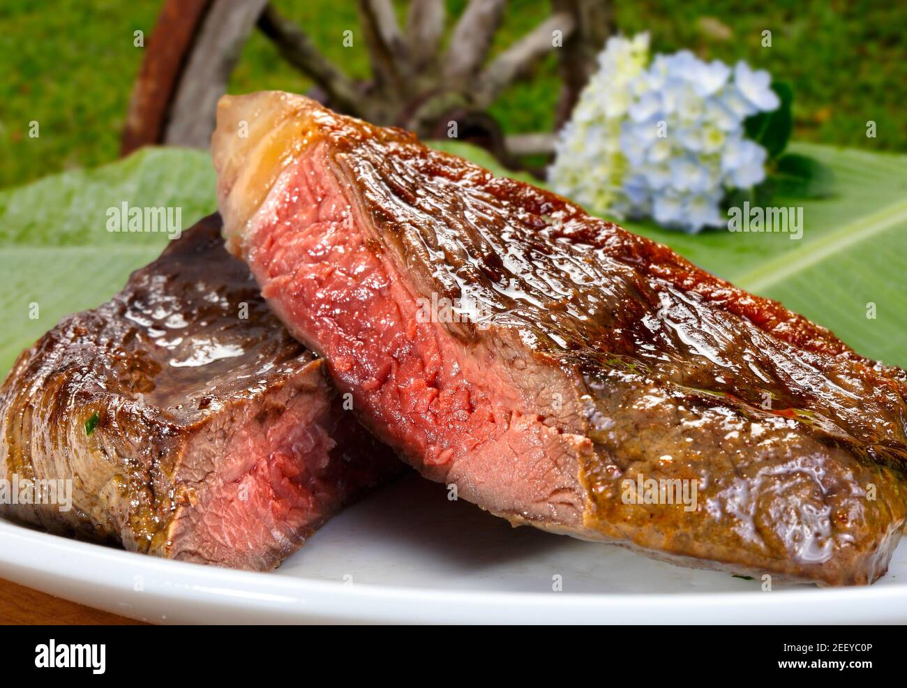 Grilled beef steak Stock Photo - Alamy