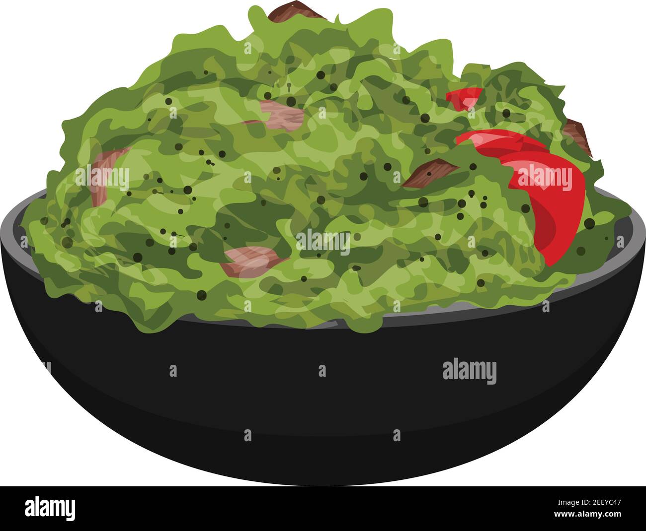 Plate of salad icon, cartoon style Stock Vector Image & Art - Alamy