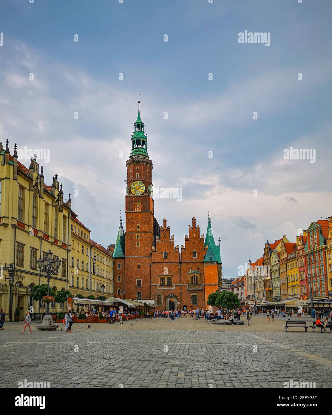 Wroclaw town hall clock tower hi-res stock photography and images - Alamy
