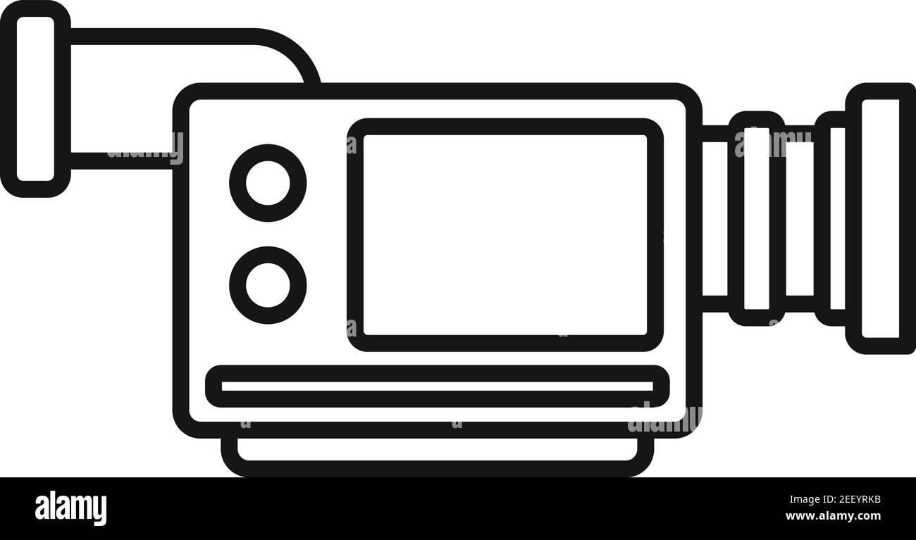 Tv camera icon, outline style Stock Vector Image & Art - Alamy