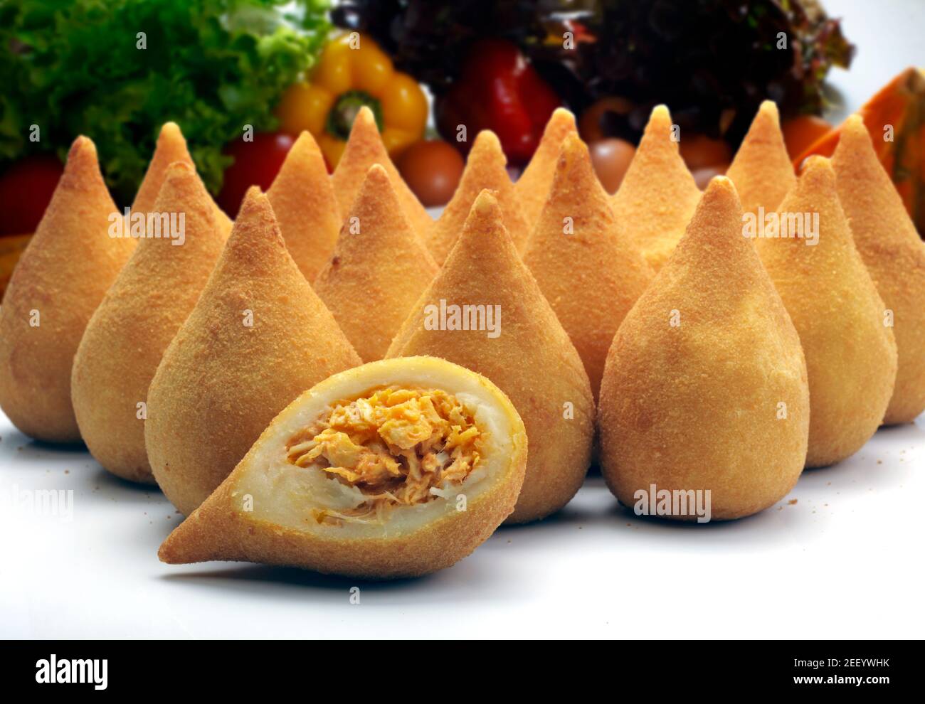 Coxinha de Galinha - Brazilian deep fried chicken snack, popular at ...