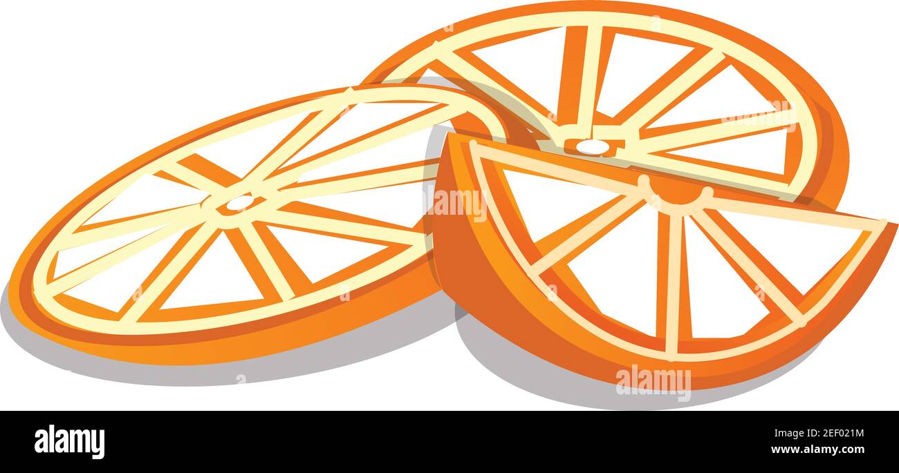 Orange slices icon, cartoon style Stock Vector Image & Art - Alamy