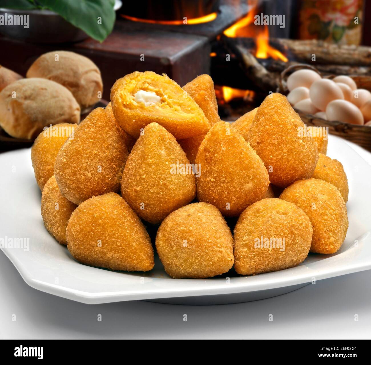 Coxinha de Galinha - Brazilian deep fried chicken snack, popular at ...