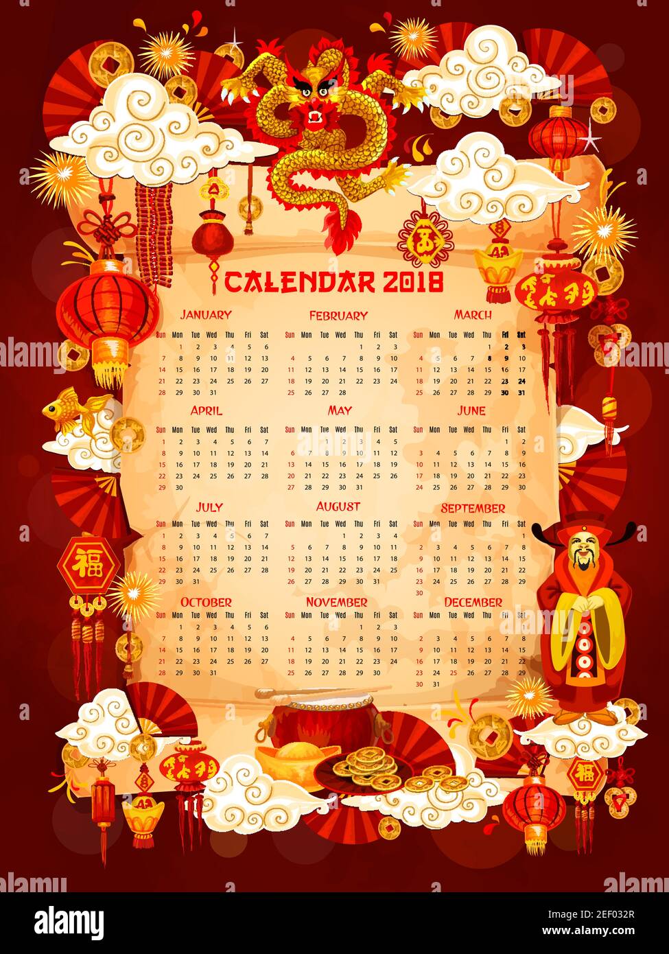 Old lunar calendar hi-res stock photography and images - Alamy