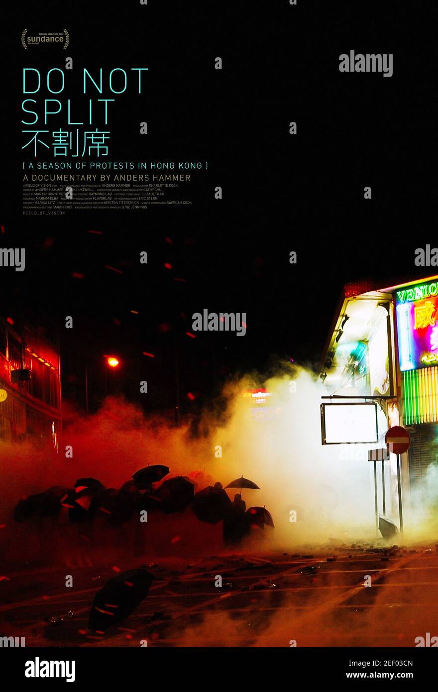 DO NOT SPLIT, poster, 2020. © Field of Vision / Courtesy Everett ...