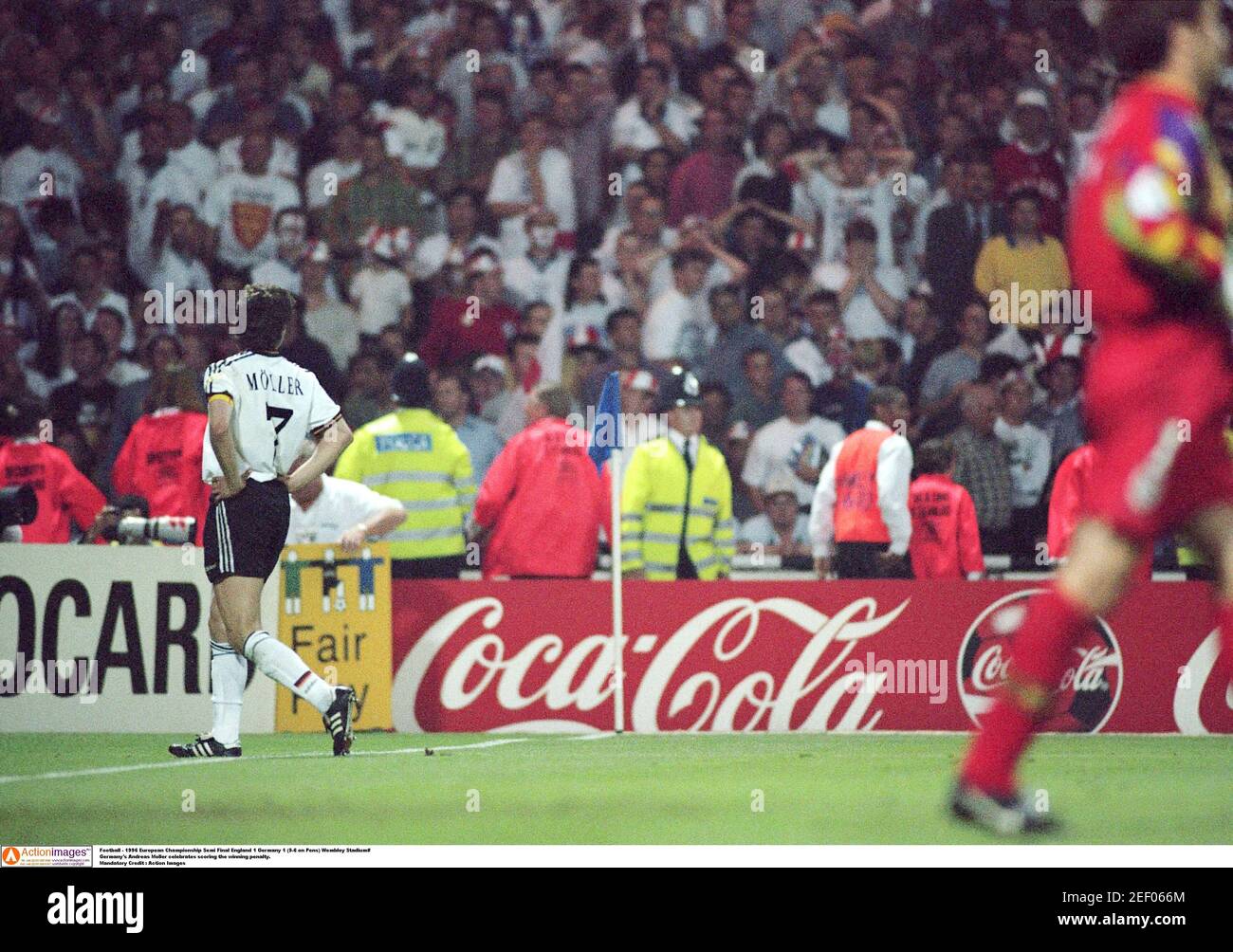 Euro 96 semi final england v germany soccer High Resolution Stock ...