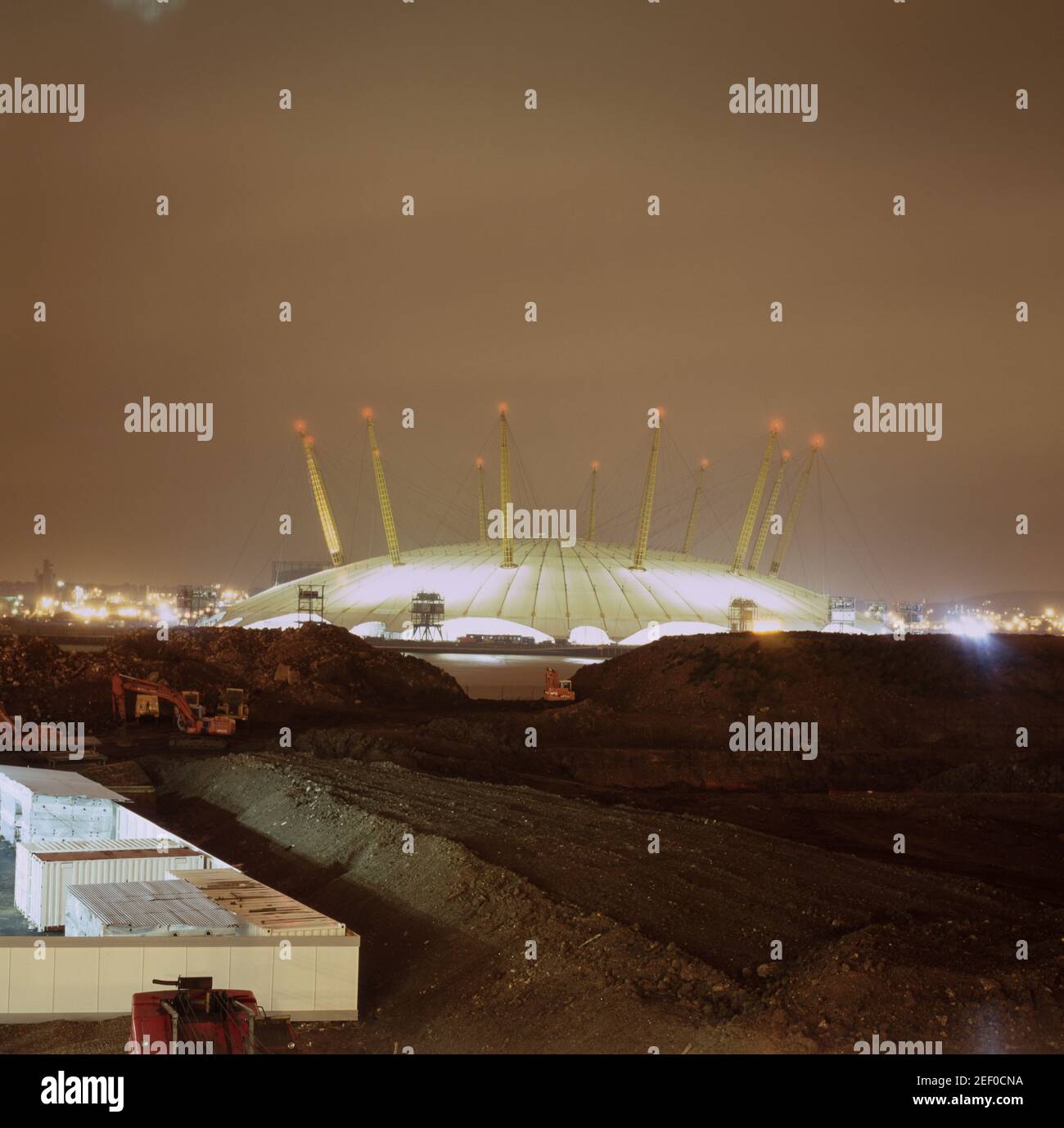 The Millennium Dome under construction Stock Photo - Alamy